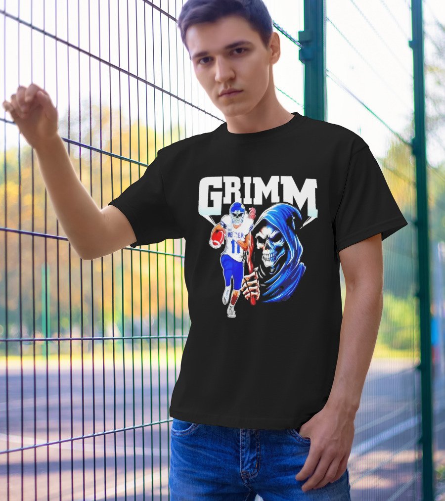 Grimm Reaper Kansas Jayhawks Football 11 Luke Grimm T-Shirt