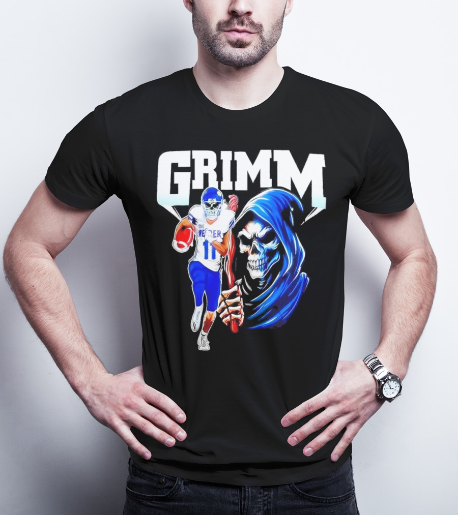 Grimm Reaper Kansas Jayhawks Football 11 Luke Grimm T-Shirt