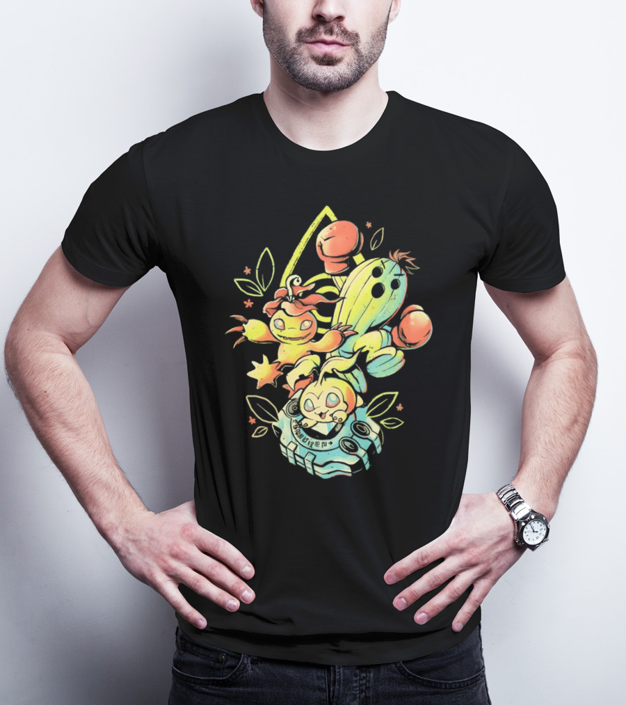Tanemon Palmon Togemon Retro Digivice T-Shirt