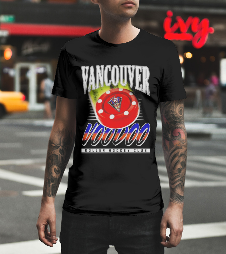 Vancouver Voodoo Roller Hockey Club Puck Logo Classic T-Shirt
