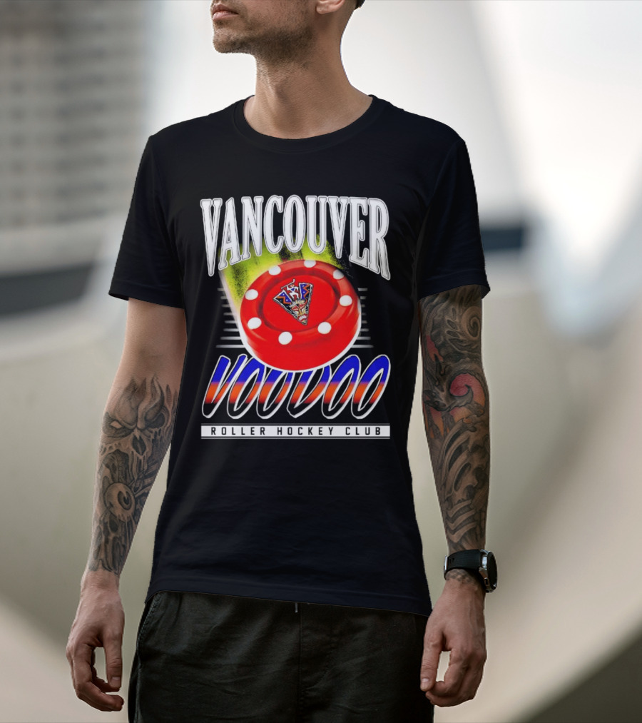 Vancouver Voodoo Roller Hockey Club Puck Logo Classic T-Shirt