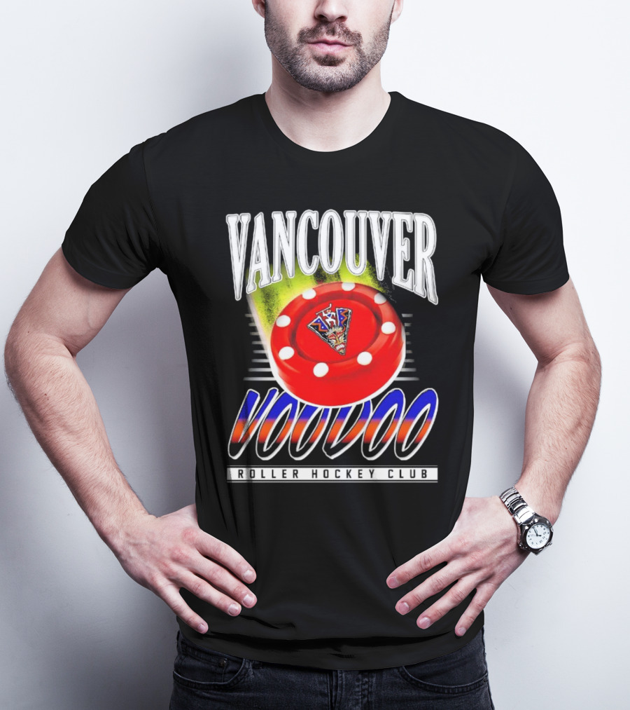 Vancouver Voodoo Roller Hockey Club Puck Logo Classic T-Shirt