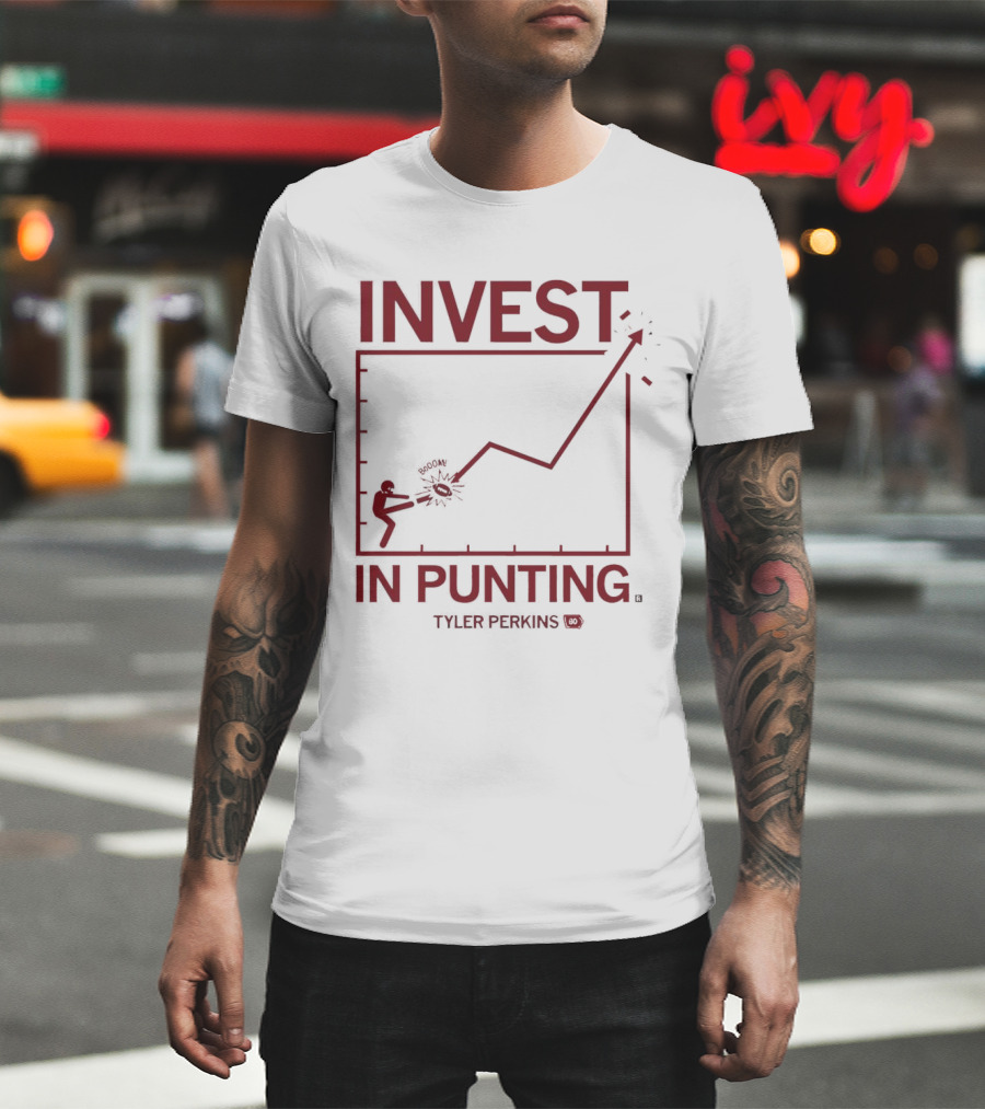 Tyler Perkins Invest In Punting Iowa State Cyclones Chart Football T-Shirt