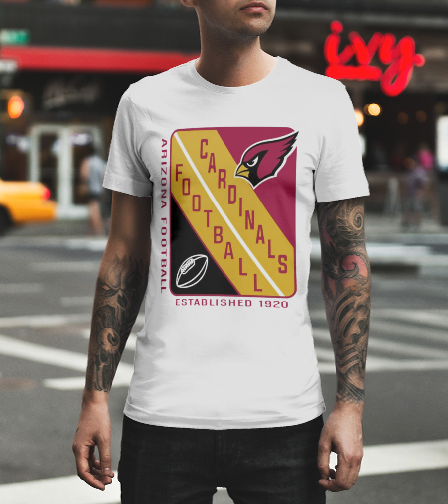 Arizona Cardinals Football Established 1920 Starter Shield T-Shirt
