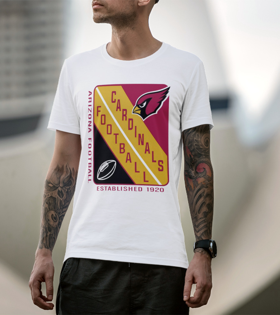 Arizona Cardinals Football Established 1920 Starter Shield T-Shirt