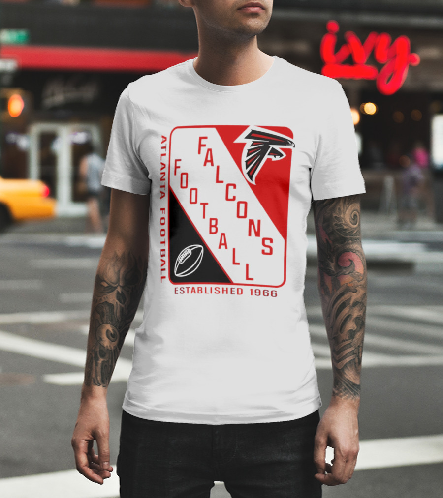 Atlanta Falcons Football Established 1966 Shield T-Shirt
