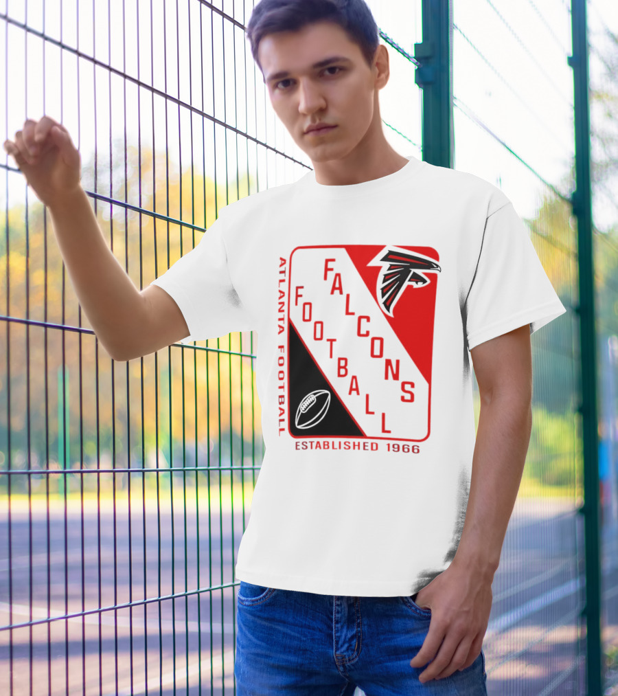 Atlanta Falcons Football Established 1966 Shield T-Shirt