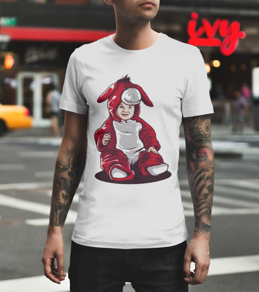 Baby Wear Horse Clothes In Red Costume T-Shirt