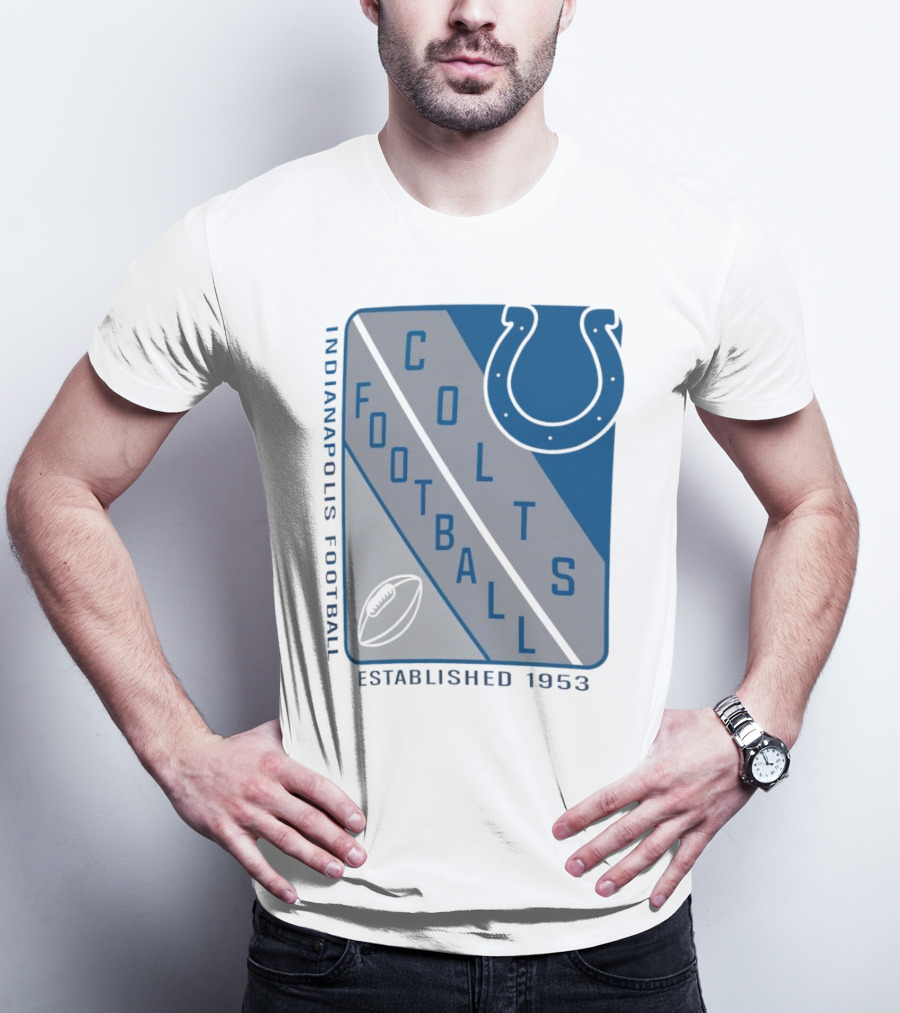 Indianapolis Colts Football Shield Established 1953 T-Shirt