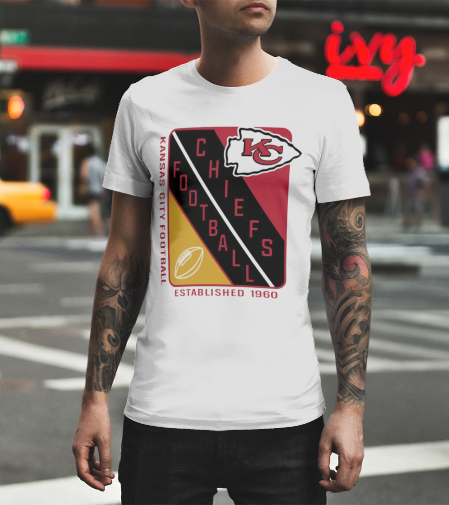 Kansas City Chiefs Football Established 1960 KC T-Shirt