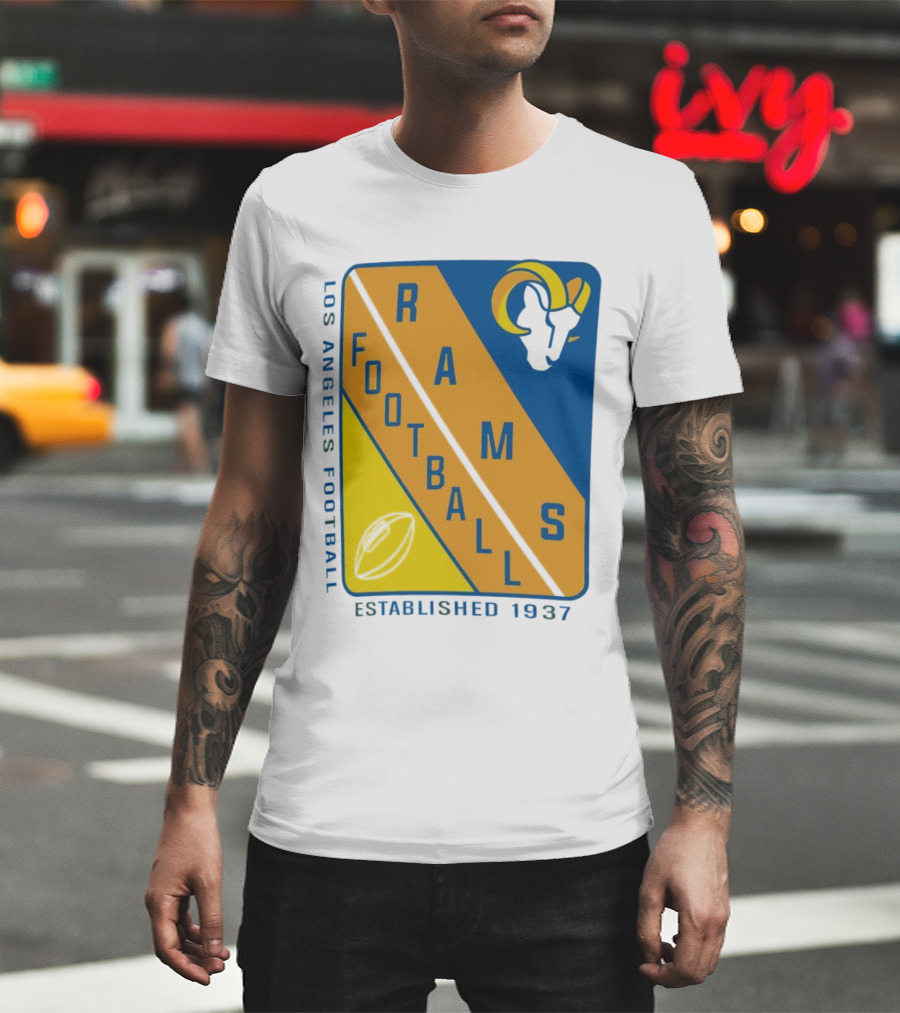Los Angeles Rams Football Established 1937 T-Shirt
