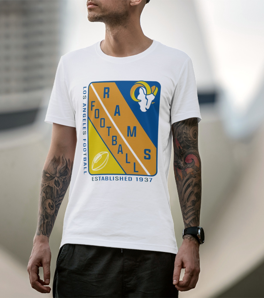 Los Angeles Rams Football Established 1937 T-Shirt