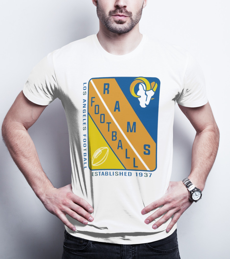 Los Angeles Rams Football Established 1937 T-Shirt