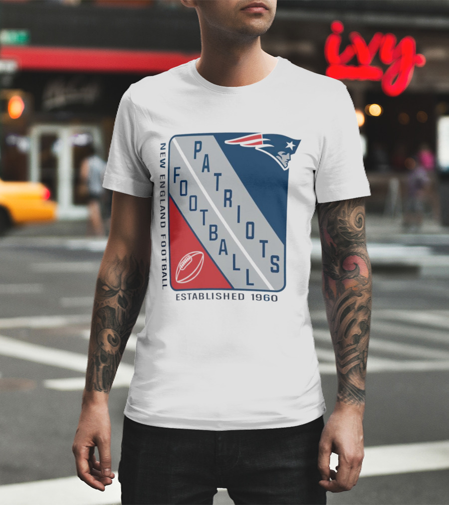 New England Patriots Football Established 1960 Shield T-Shirt