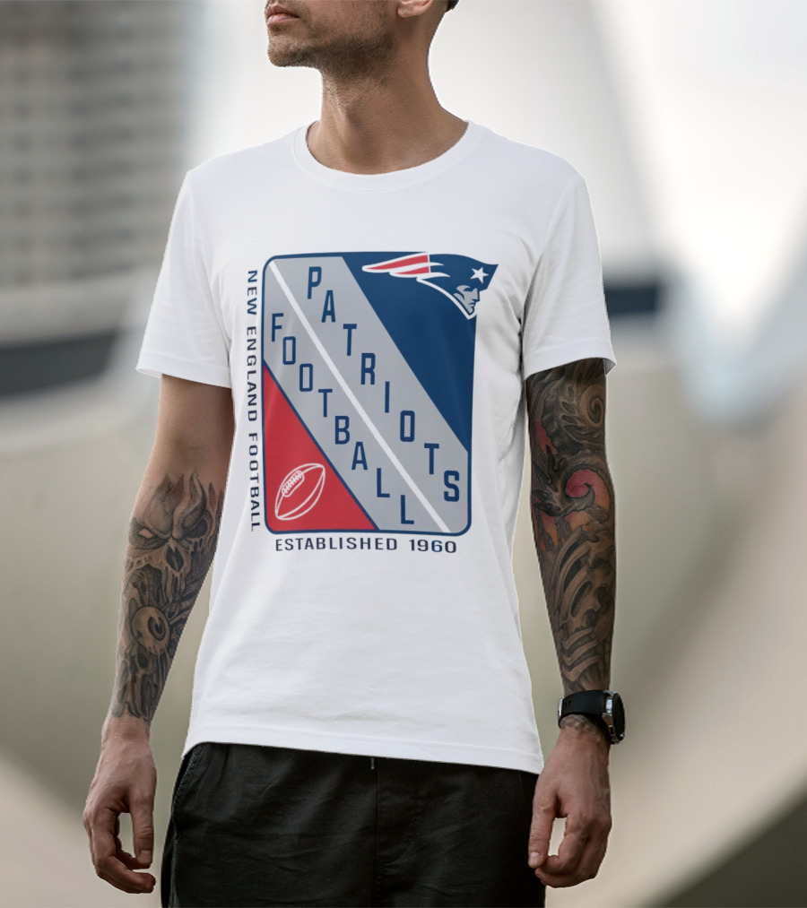 New England Patriots Football Established 1960 Shield T-Shirt
