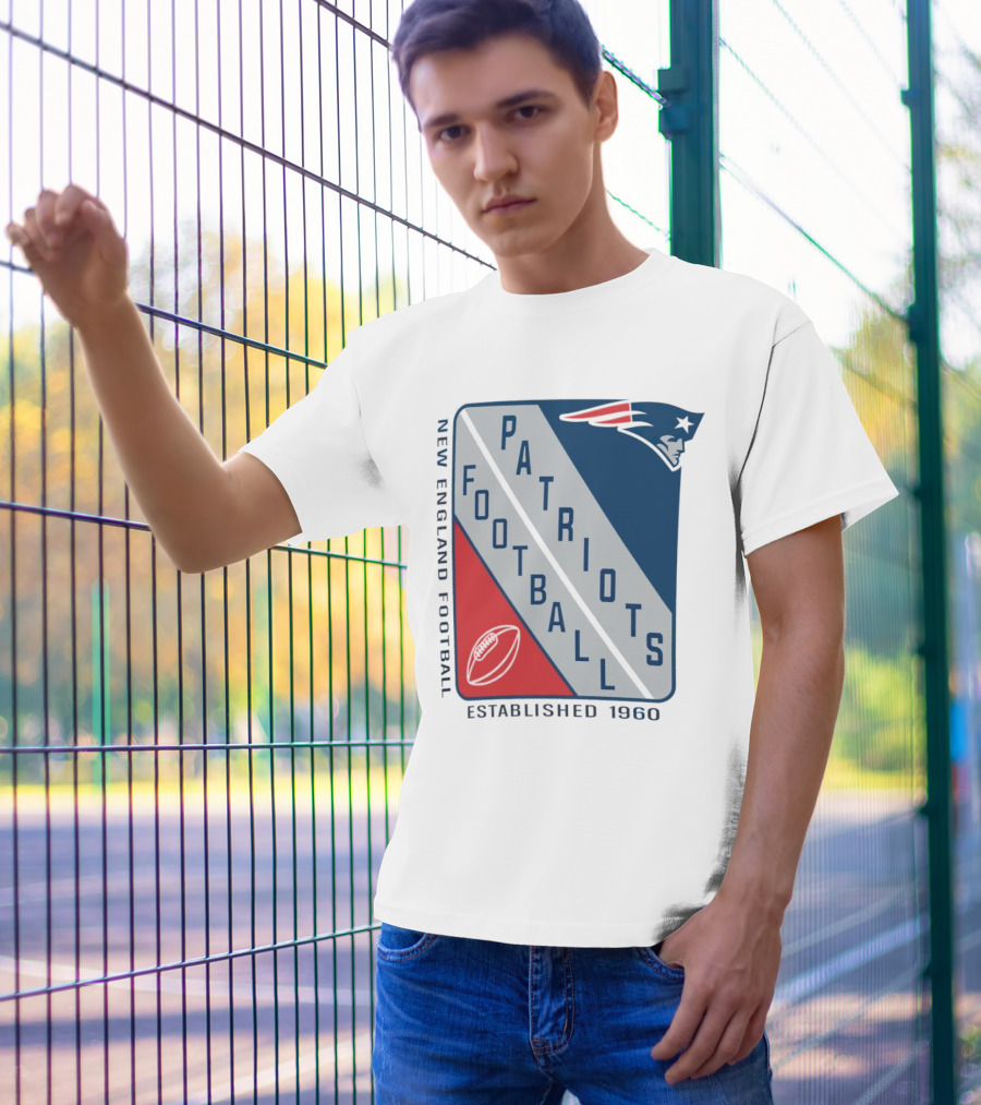 New England Patriots Football Established 1960 Shield T-Shirt