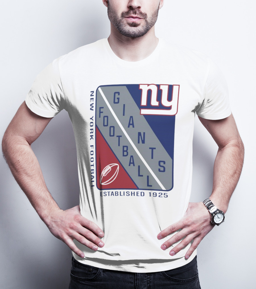 New York Giants Football Shield Established 1925 Logo Ny T-Shirt
