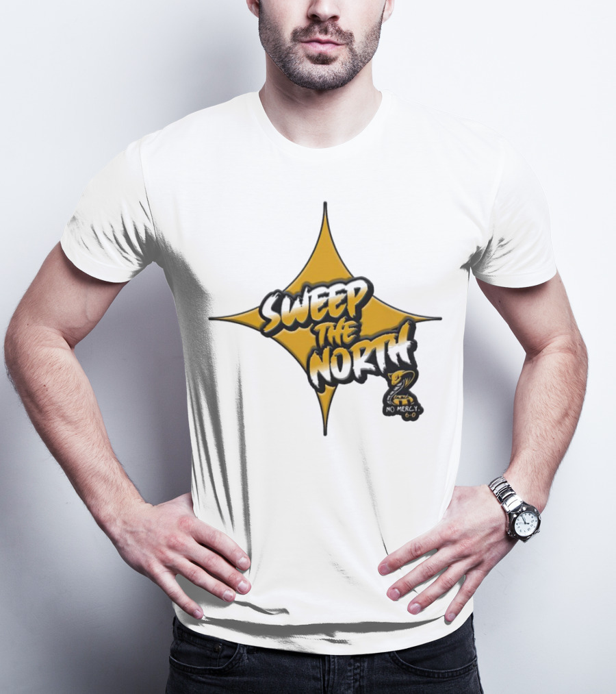 Pittsburgh Steelers Sweep The North 6-0 No Mercy Star T-Shirt