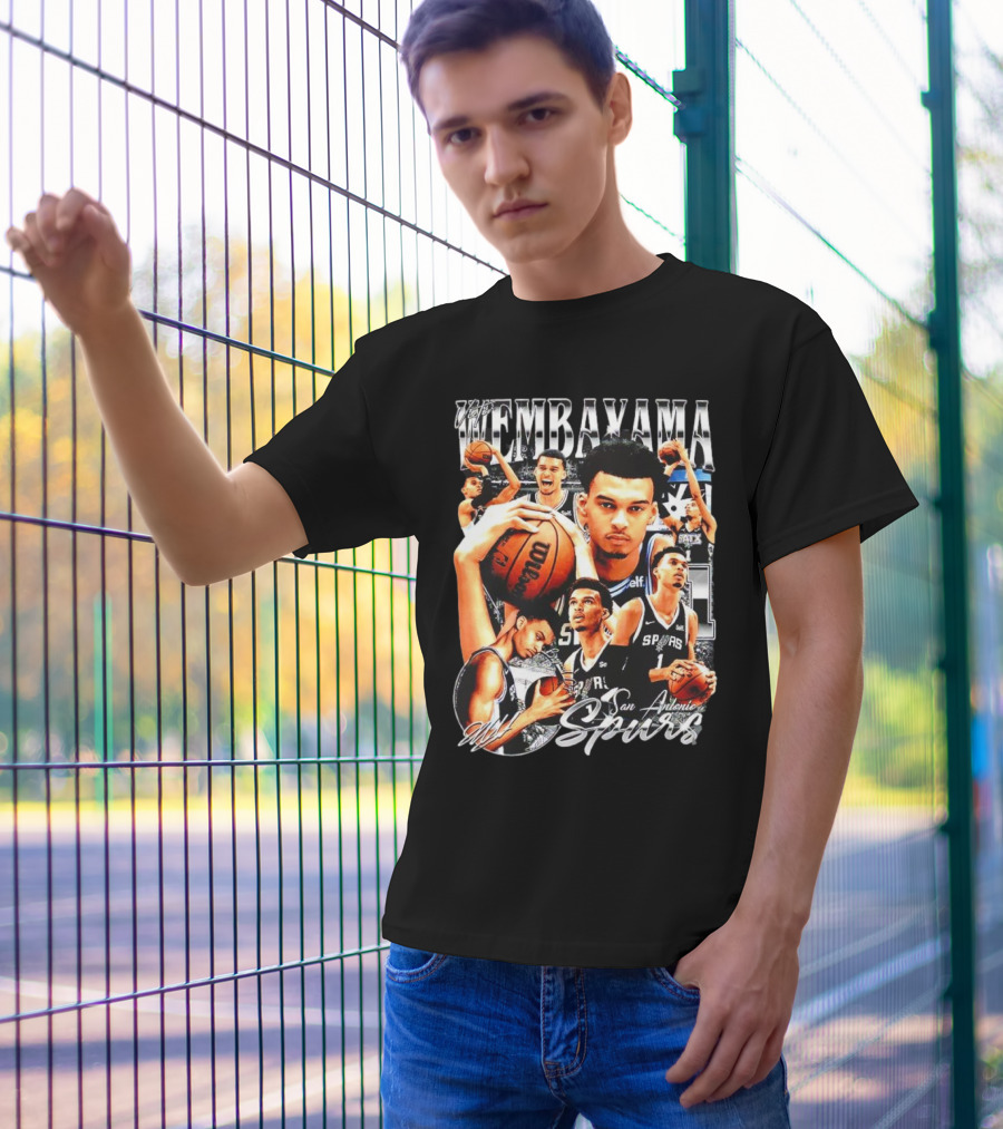 Wembanyama San Antonio Spurs 1 Basketball T-Shirt