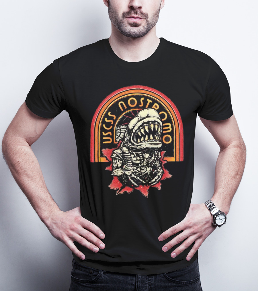USCSS Nostromo Chest Burster X Alien Movies Vintage T-Shirt