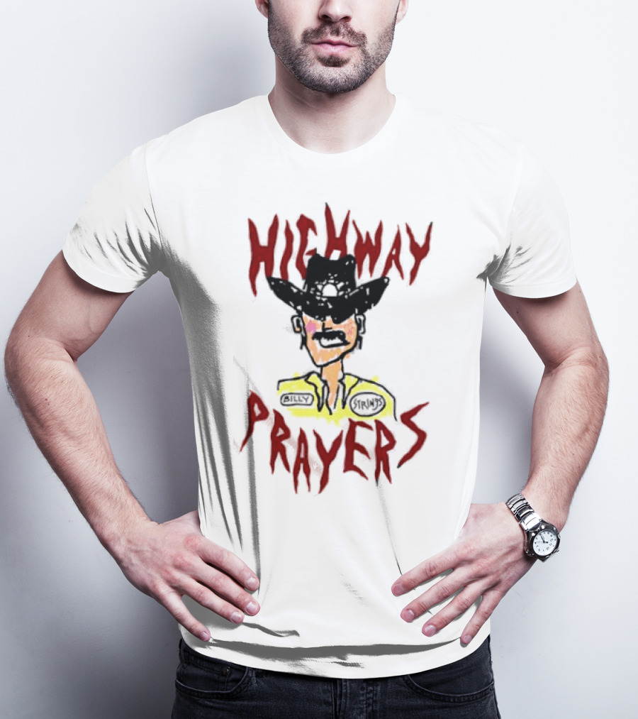 Highway Prayers Cowboy Sheriff With Billy Strings Badge T-Shirt