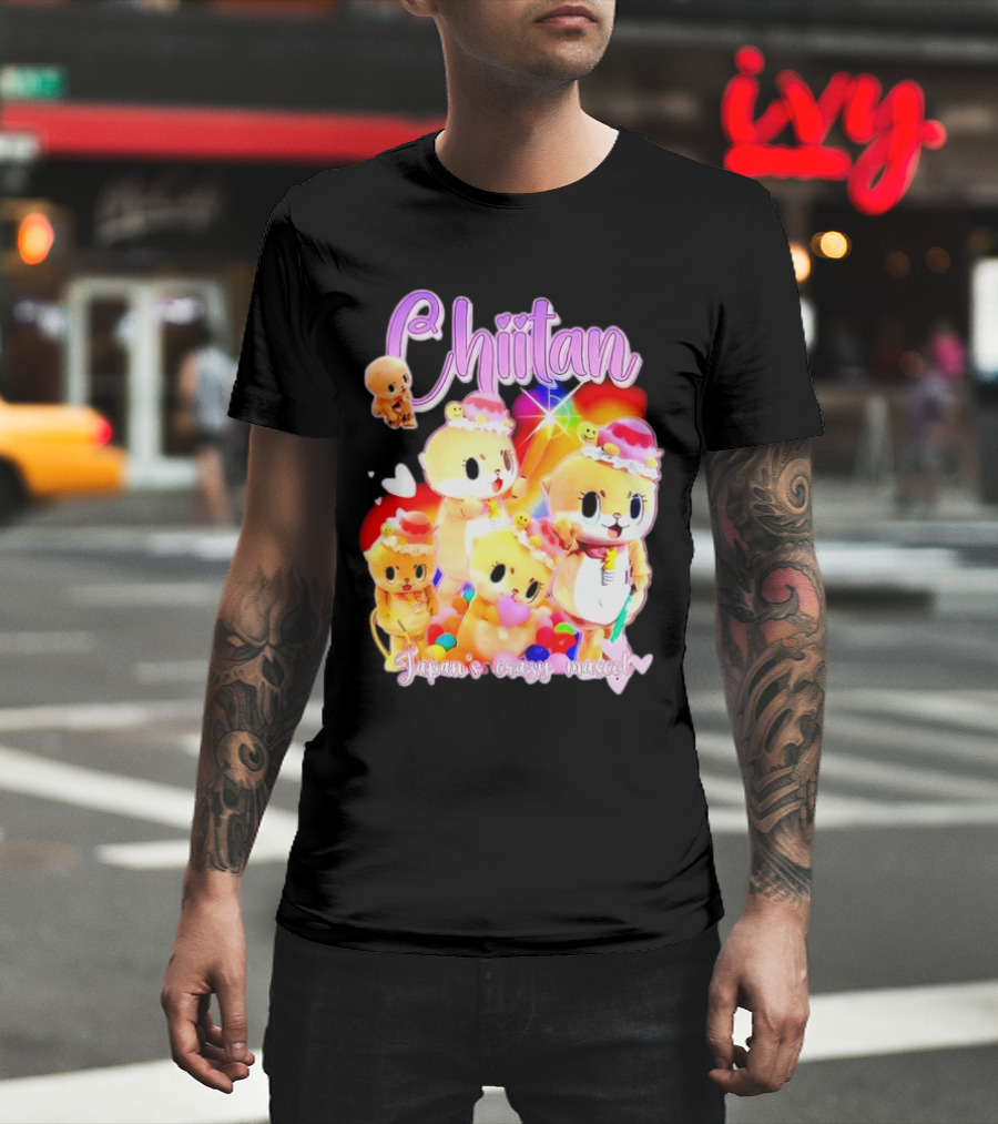 Chiitan Japan's Crazy Mascot Hinged Tweets T-Shirt