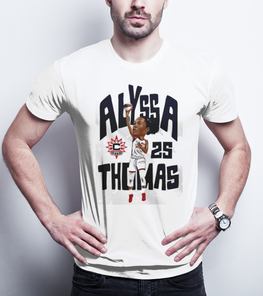 Alyssa Thomas 25 Connecticut Sun Cartoon T-Shirt