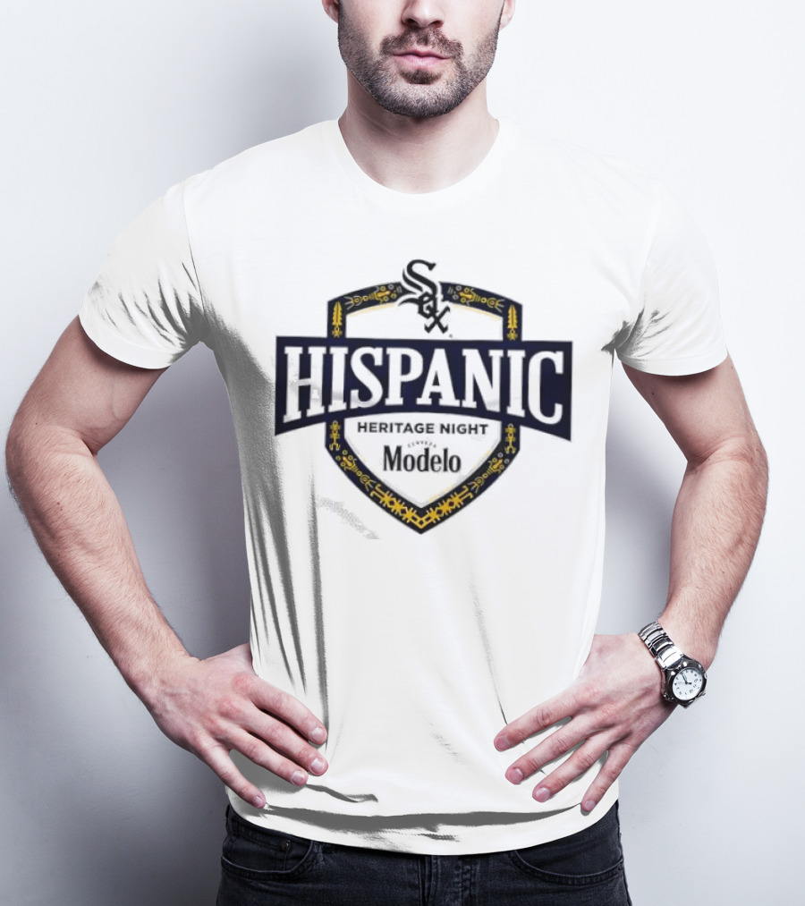 Chicago White Sox Hispanic Heritage Night Modelo Sox Logo Badge T-Shirt