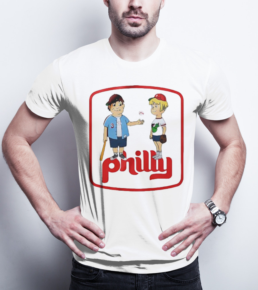 Philadelphia Phillies Phil And Phillis Philly Baseball Cartoon T-Shirt