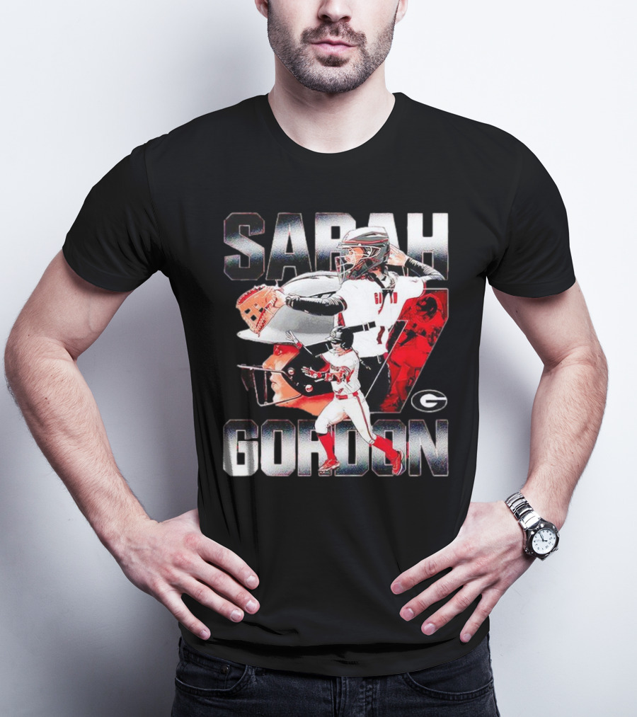 Sarah Gordon 7 Georgia Bulldogs T-Shirt