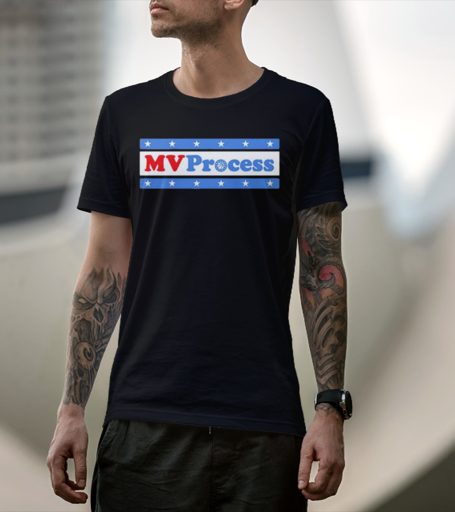 Philadelphia Basketball MVProcess Stars And Hoops T-Shirt