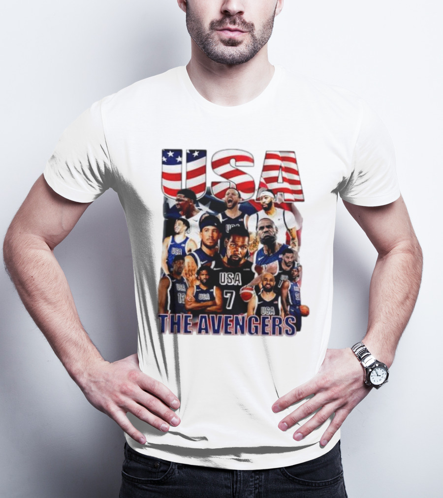 USA The Avengers All Team Players Basketball Stars T-Shirt