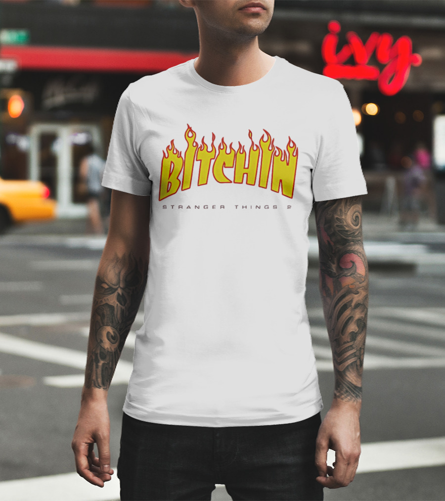 Bitchin Stranger Things 2 Flame T-Shirt