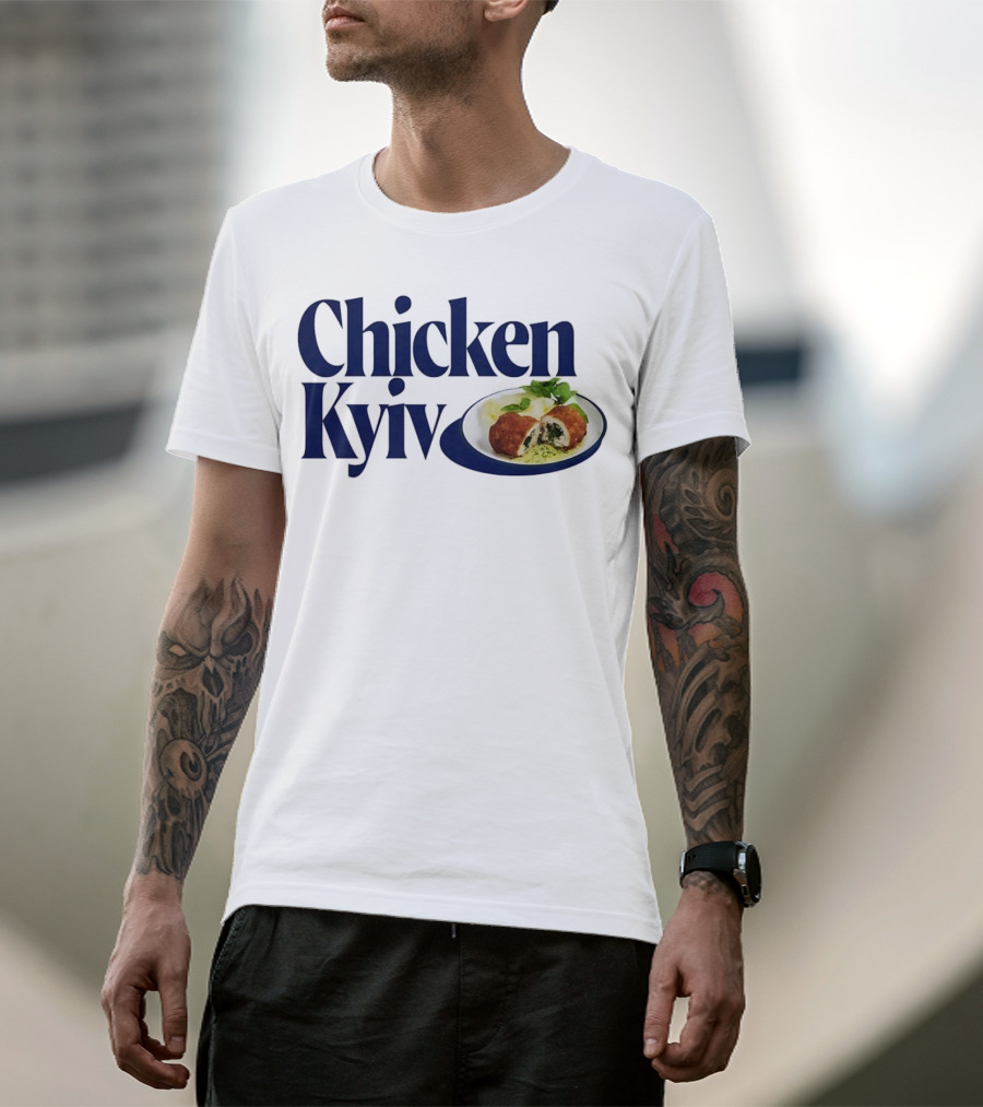 Chicken Kyiv Plate With Stuffed Cutlet And Greens T-Shirt