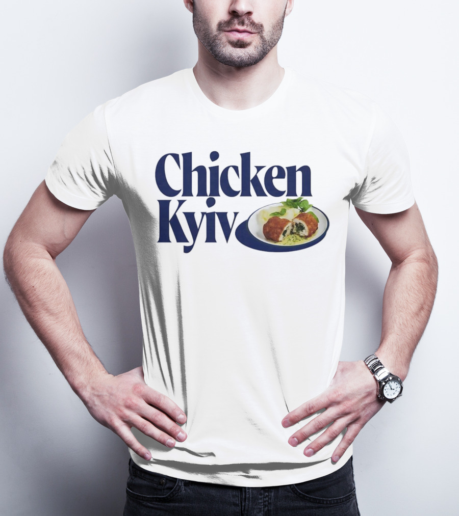 Chicken Kyiv Plate With Stuffed Cutlet And Greens T-Shirt