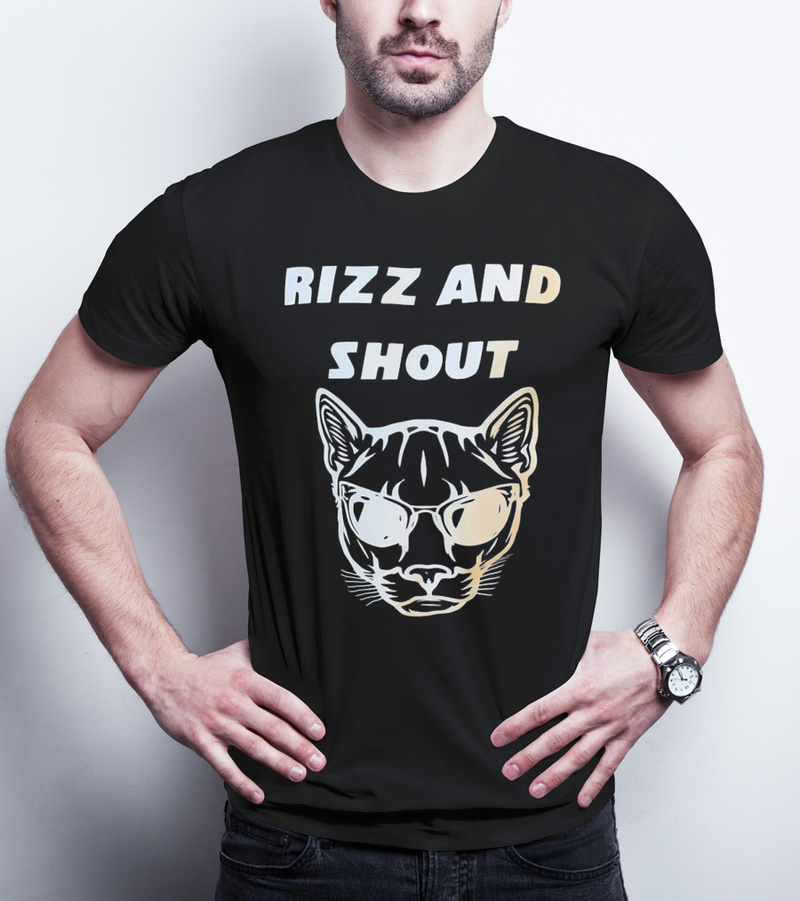 Rizz And Shout Panther With Sunglasses T-Shirt