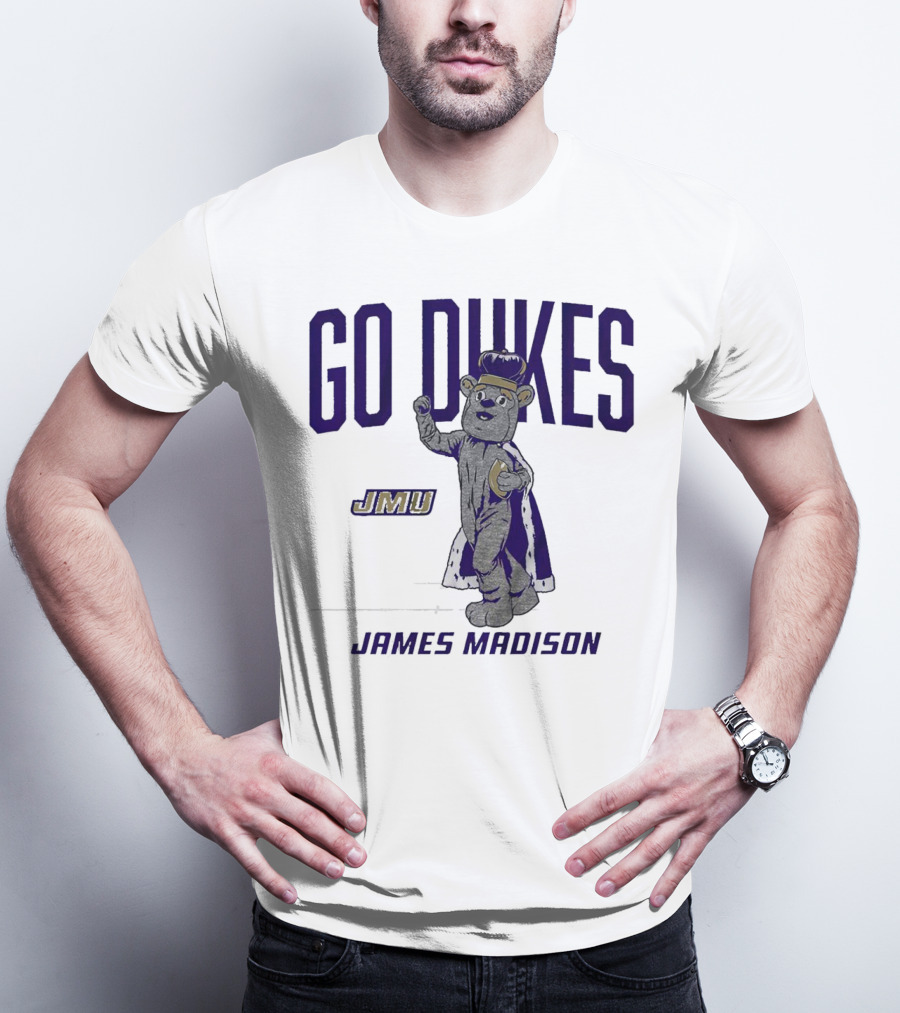 James Madison Dukes JMU Go Dukes Mascot T-Shirt
