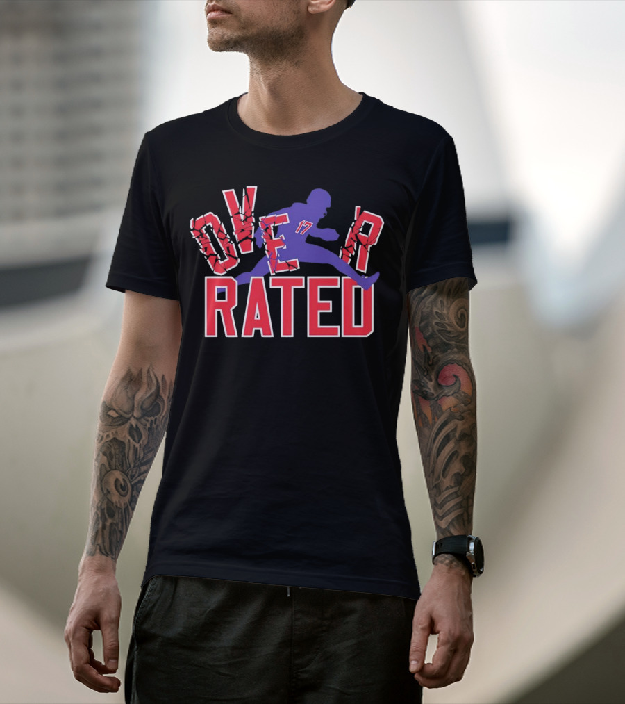 Overrated Josh Allen Football Buffalo Bills Player T-Shirt