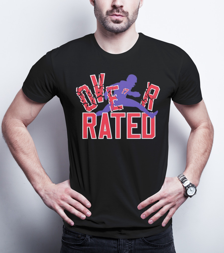 Overrated Josh Allen Football Buffalo Bills Player T-Shirt