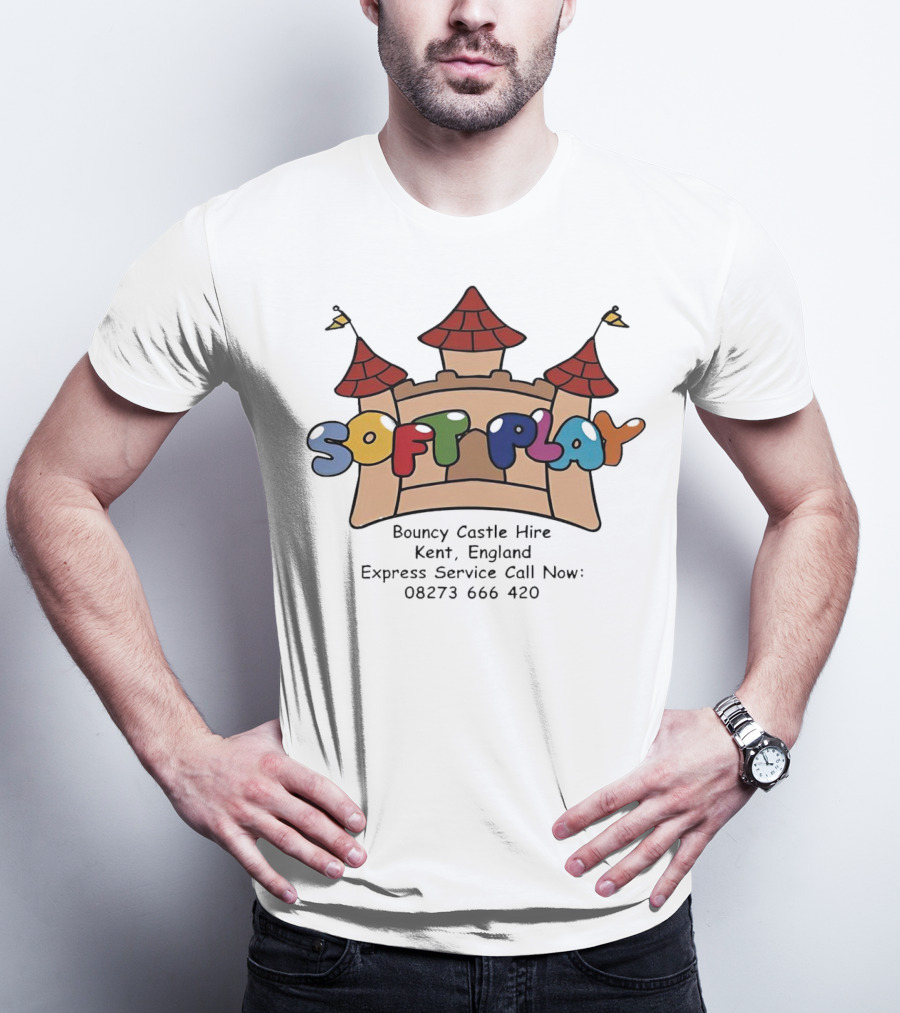 Soft Play Bouncy Castle Hire Kent England Express Service T-Shirt
