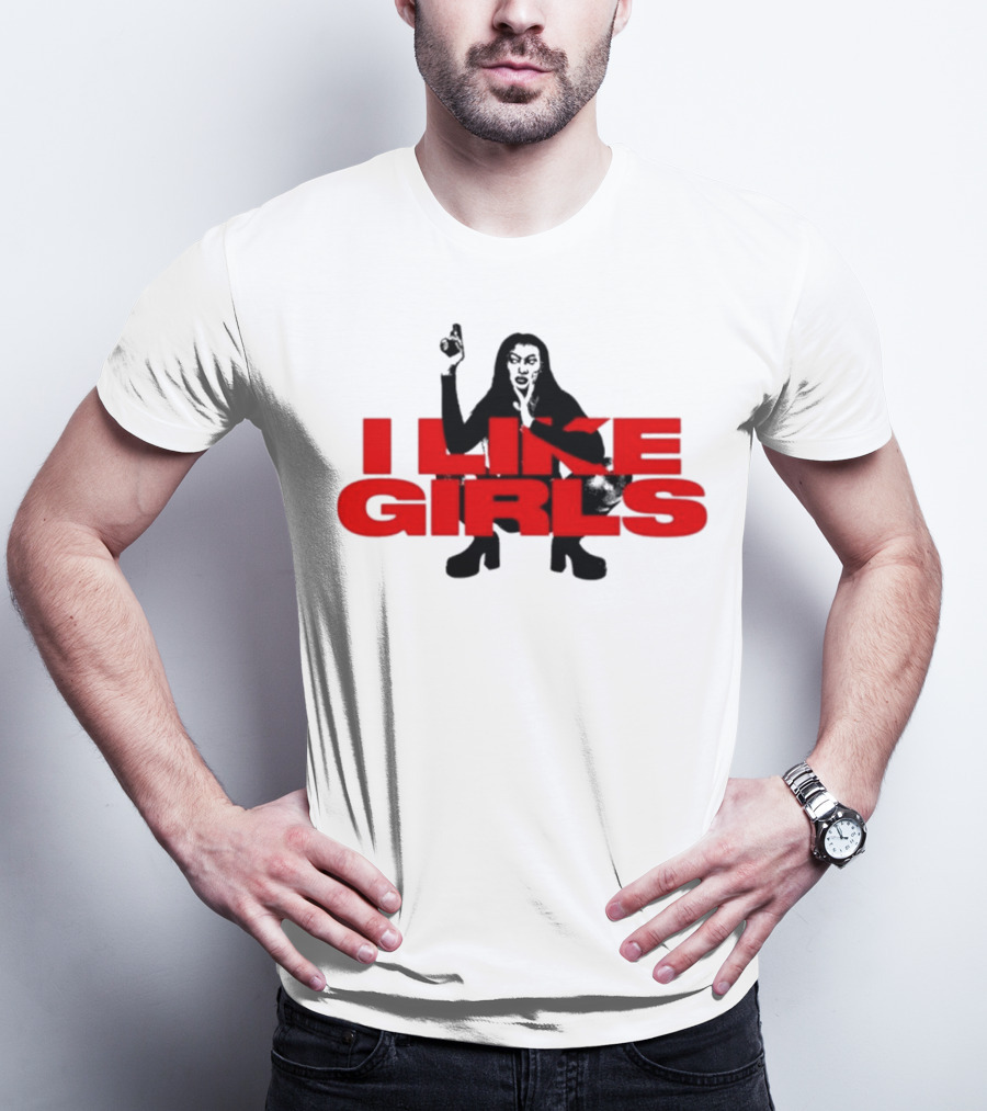 Swan Wearing I Like Girls Robapollo T-Shirt
