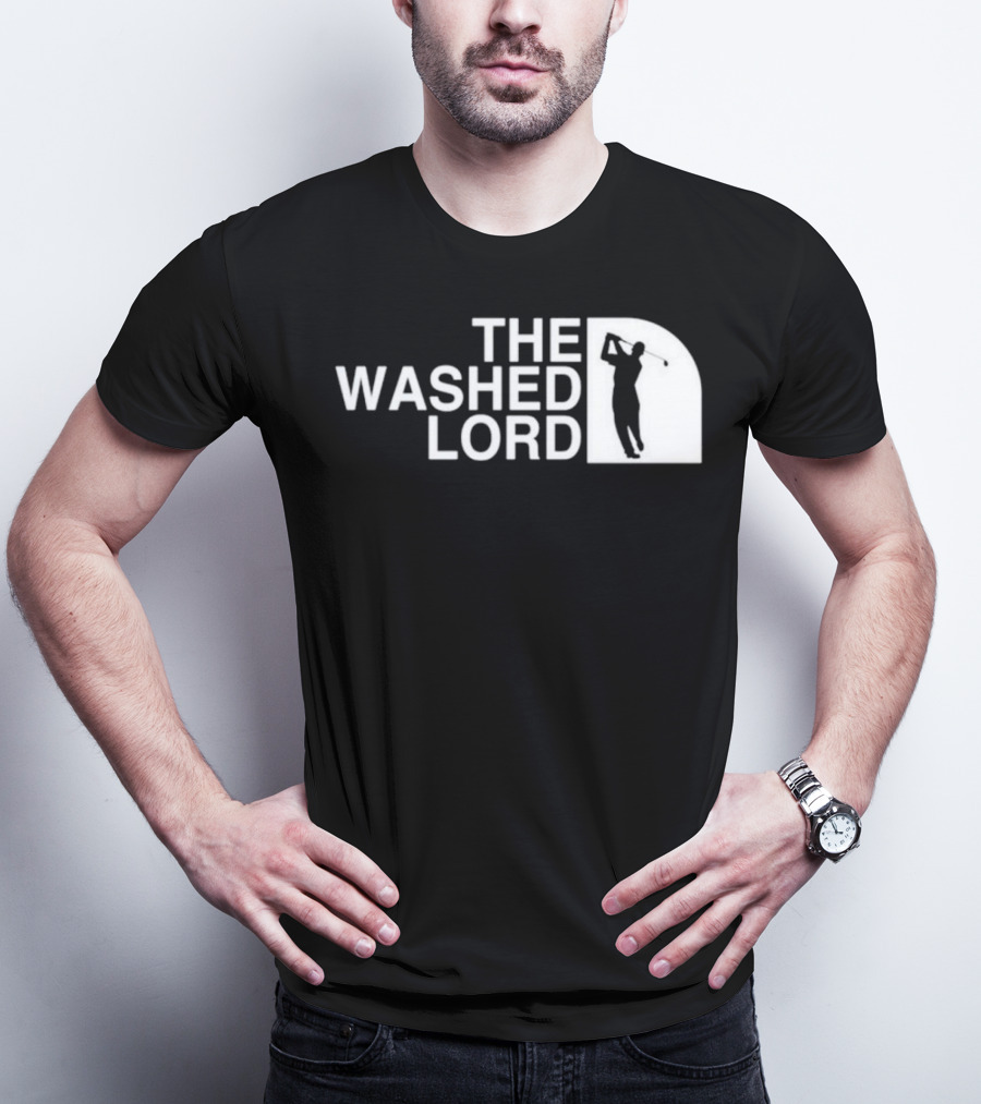 The Washed Lord Golf Swing Silhouette Mock T-Shirt