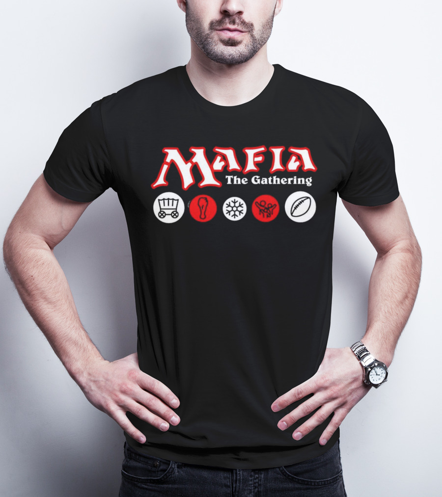 Mafia The Gathering Wagon Foot Ice Football Rugby T-Shirt