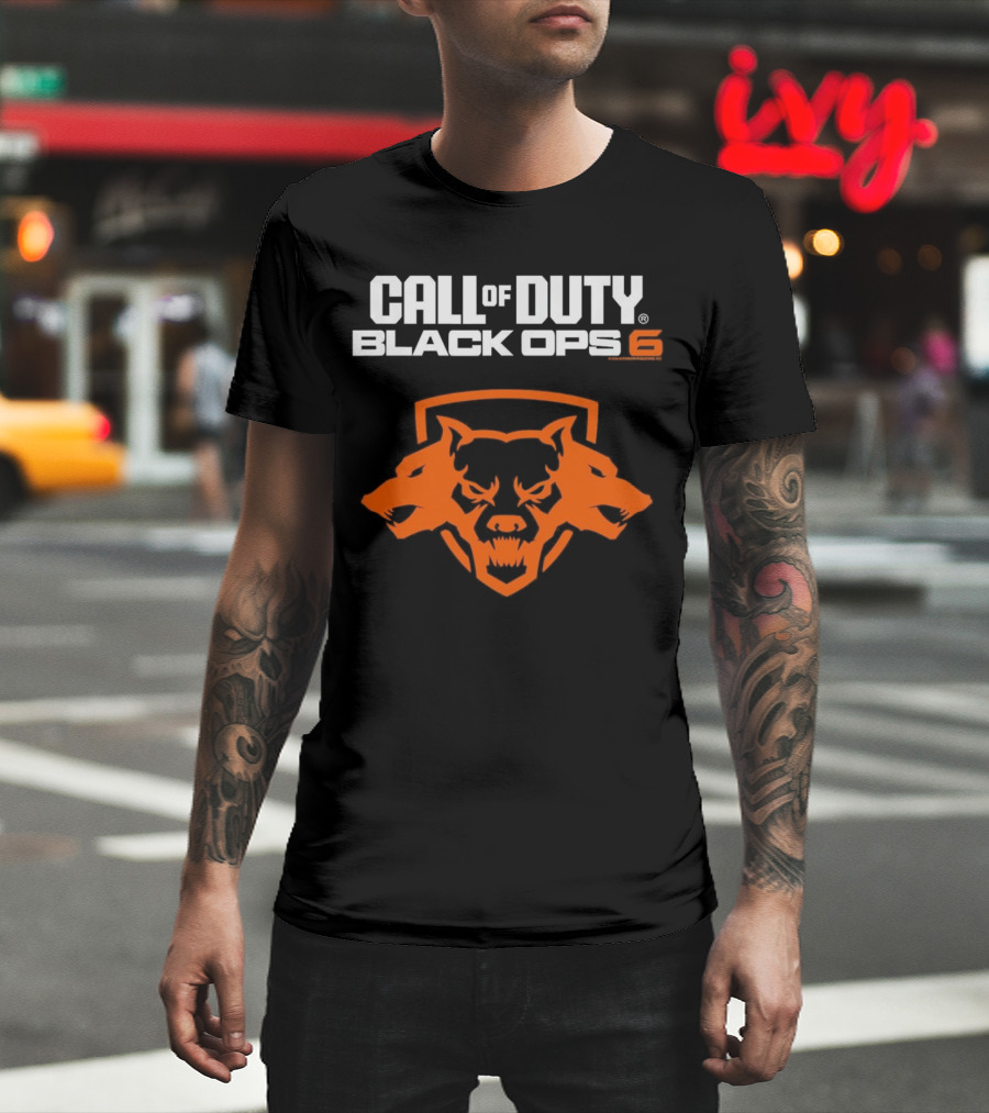 Ripple Junction Call Of Duty Black Ops 6 Orange Cerberus T-Shirt