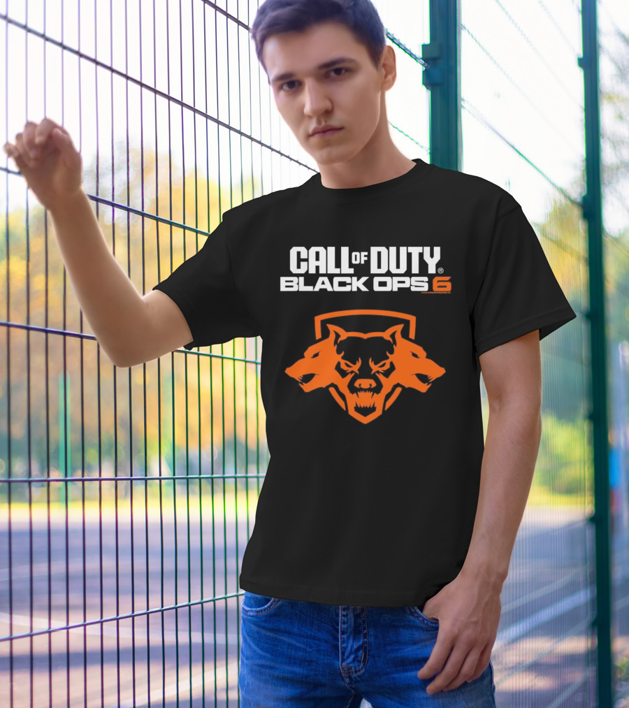 Ripple Junction Call Of Duty Black Ops 6 Orange Cerberus T-Shirt