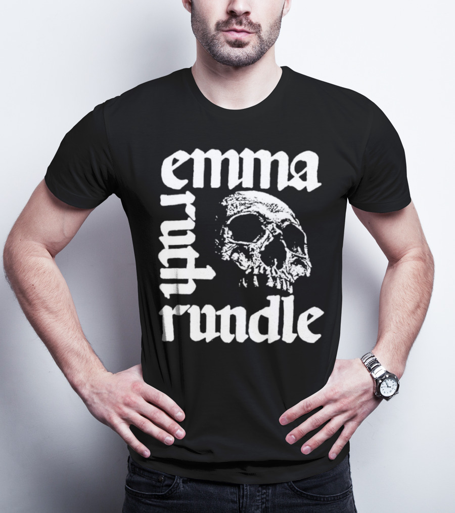 Emma Ruth Rundle Skull Art Patterson Black T-Shirt