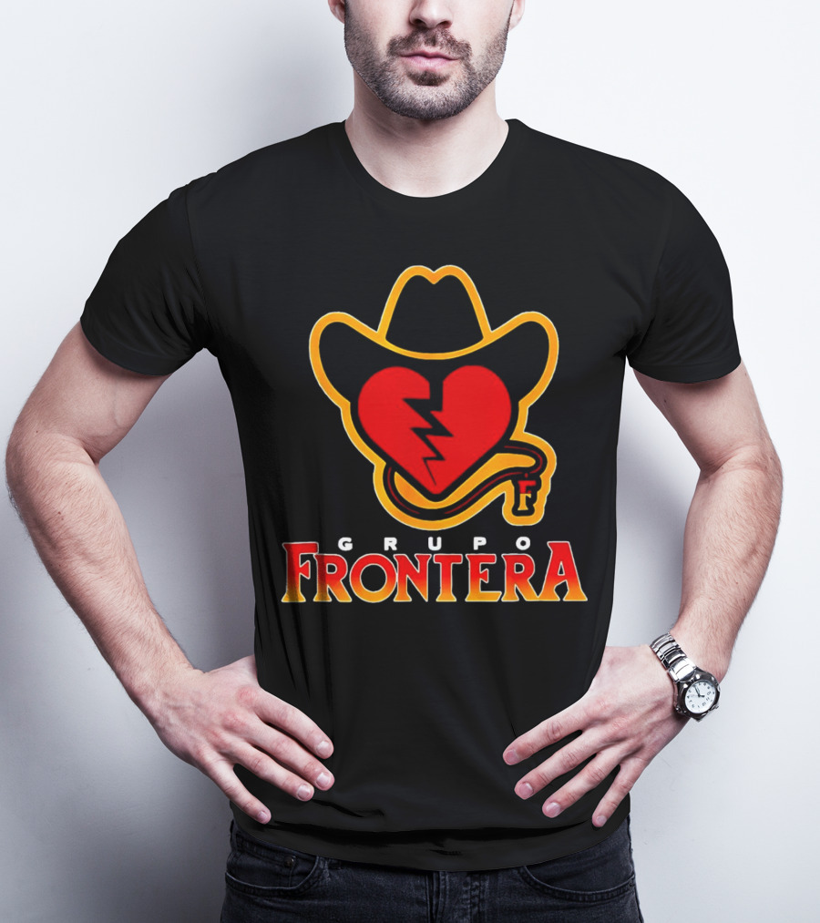 Grupo Frontera Mexican Heart Cowboy Hat Logo Music Musica Mexico T-Shirt