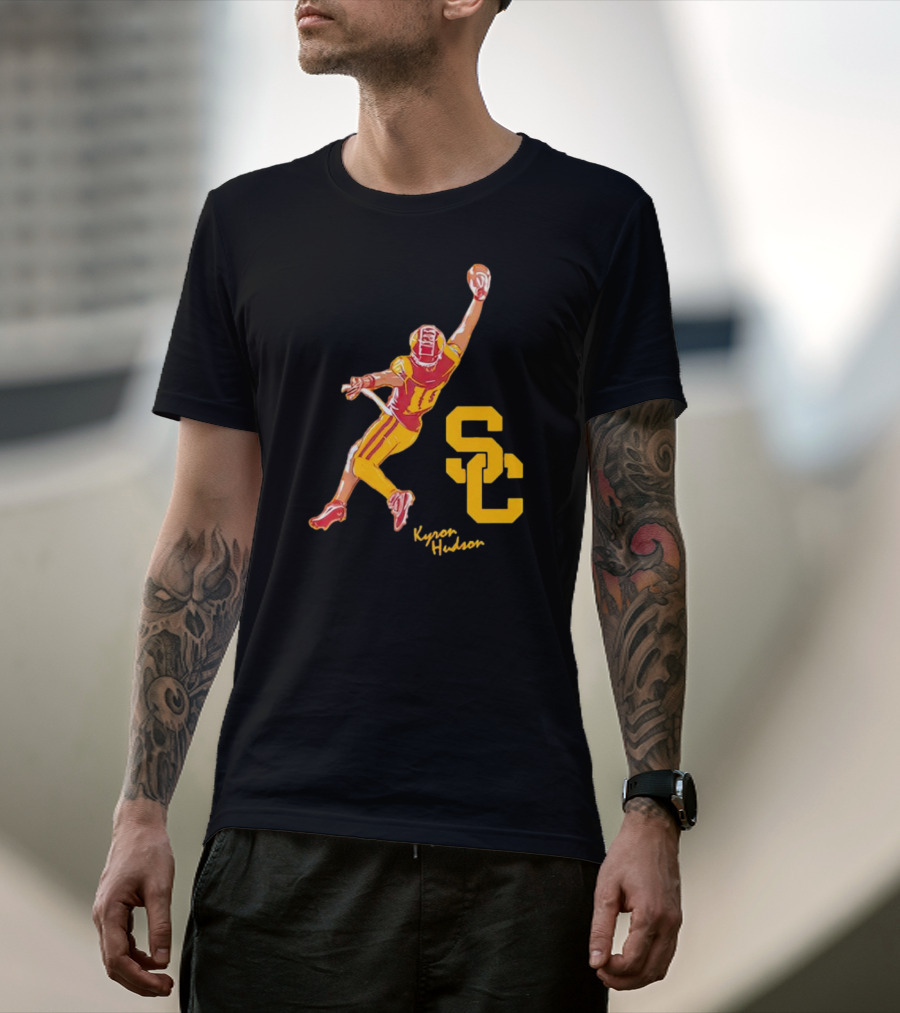 Kyron Hudson USC Trojans Football Catch T-Shirt