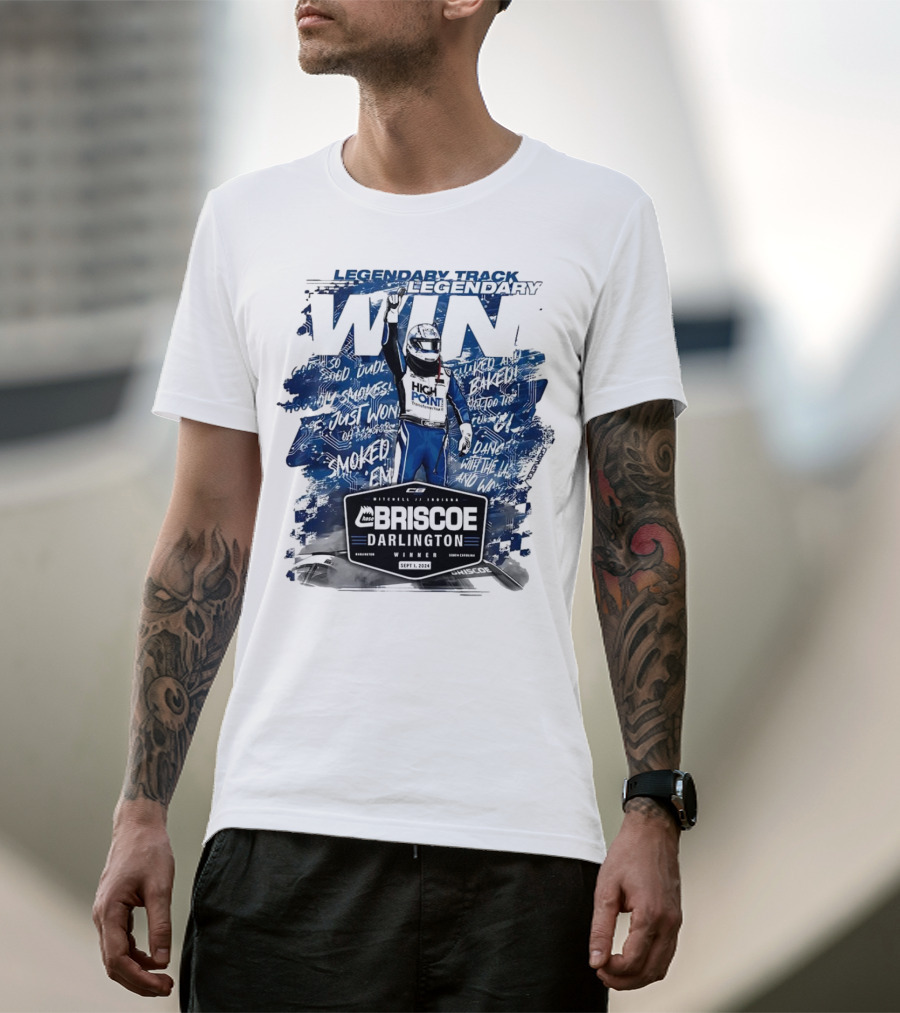 Legendary Track Legendary Win Briscoe Darlington Winner High Point Racing Victory Motorsports T-Shirt
