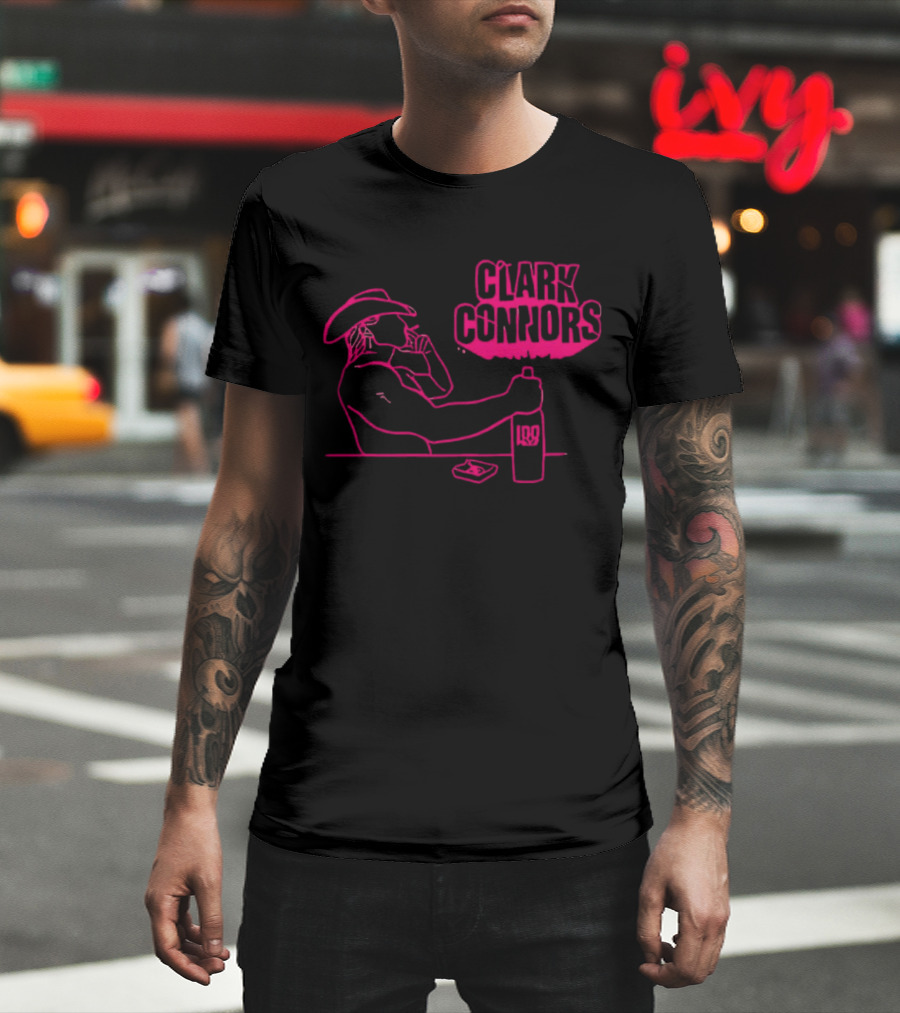 Clark Connors Neon Cowboy Smoking LQD T-Shirt